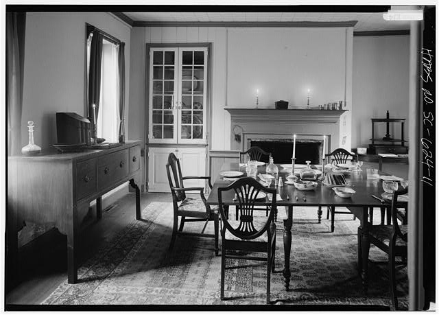 11. INTERIOR, FIRST FLOOR, EAST (DINING) ROOM, LOOKING...