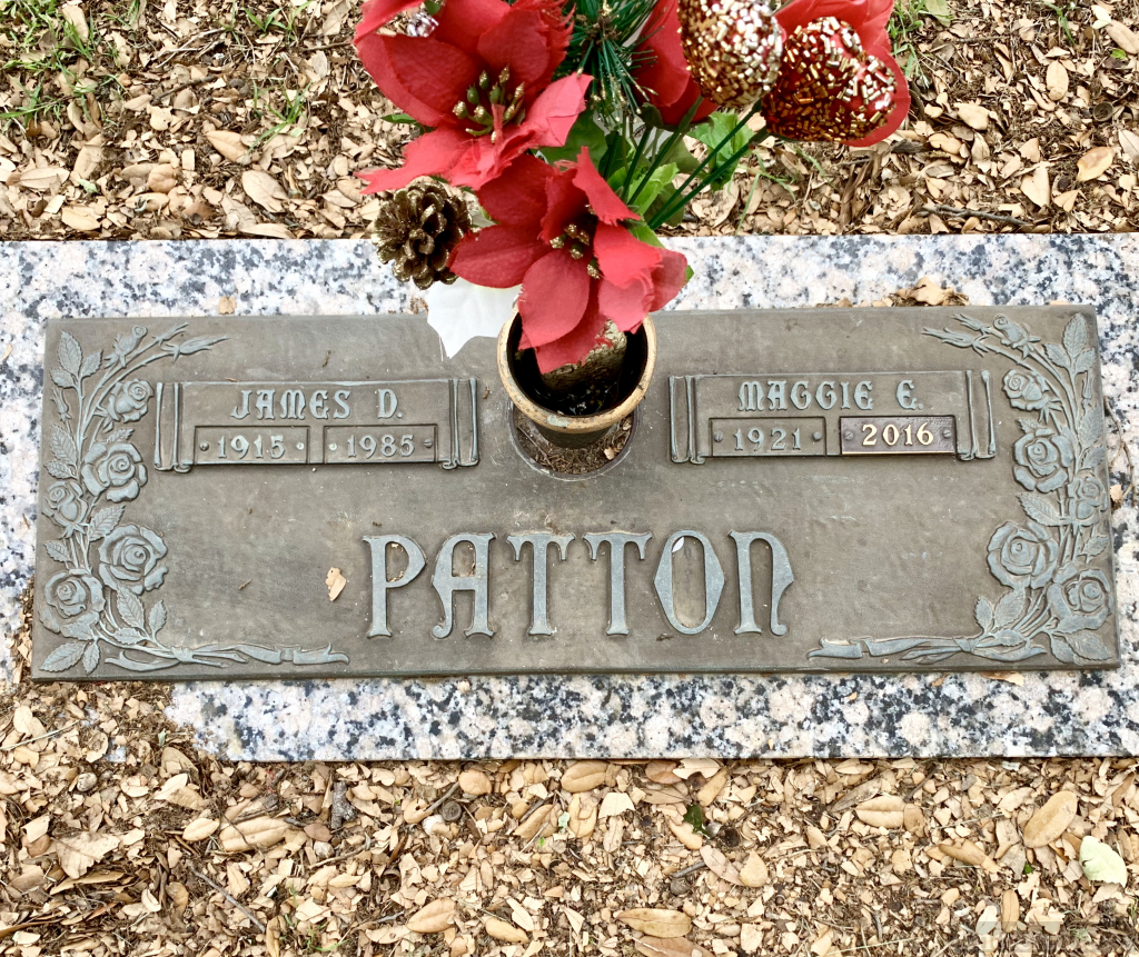 James D Patton + Maggie E Patton Grave