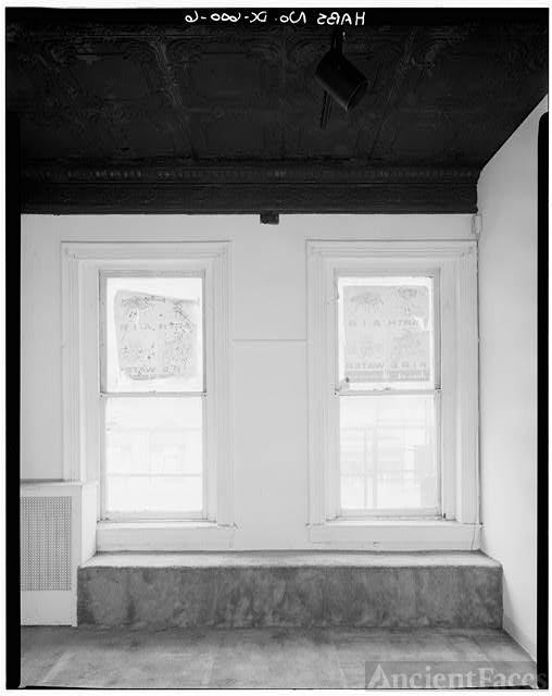 6. DETAIL VIEW, SECOND FLOOR, SHOWING TYPICAL WINDOW TRIM...