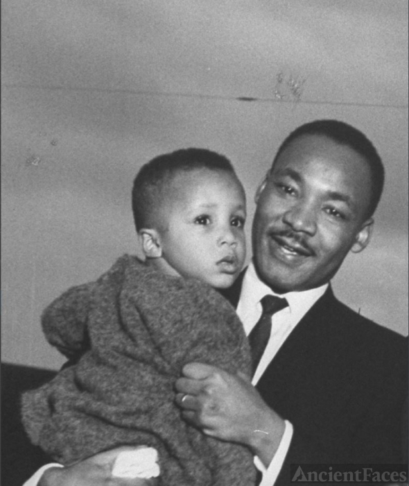 Martin Luther King Jr with MLK III