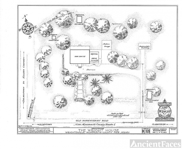 HABS NJ,13-WRIT,1- (sheet 1 of 71) - Wright House, Old...