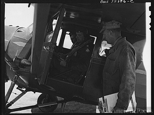 Bar Harbor, Maine. Civil Air Patrol base headquarters of...