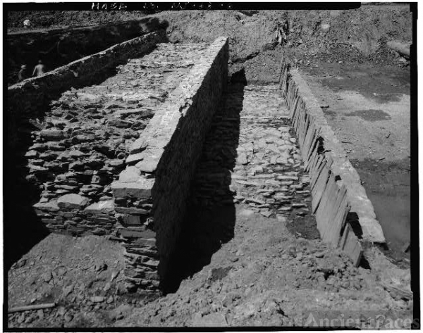 6. View southwest, culvert inlet with canal bank...