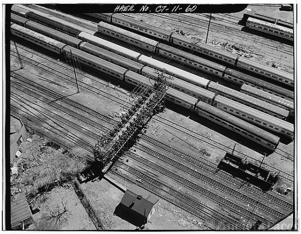 60. Fair Street Interlocking & circuit breaker gantry....