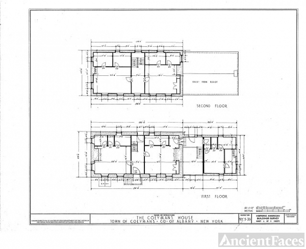HABS NY,1-COEY,1- (sheet 2 of 3) - Ariaantje Coeymans...