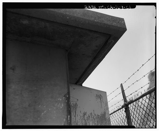 3. VAL CAMERA STATION, DETAIL OF ROOF OVERHANG AND...