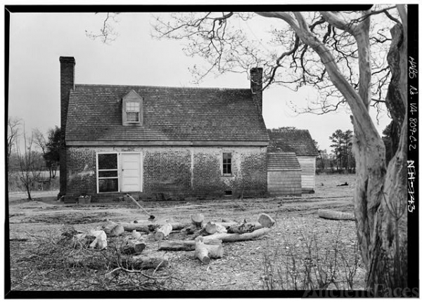 2. ELEVATION - Eyre Hall, Overseer's House, U.S. Route 13...