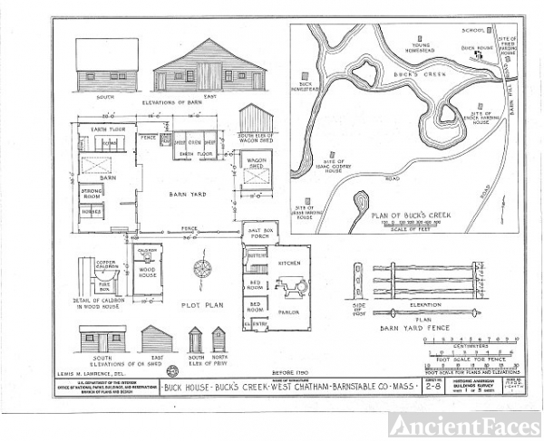 HABS MASS,1-CHATW,1- (sheet 1 of 5) - Buck House, Barn...