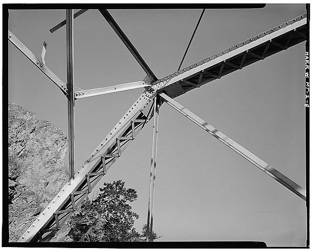 8. DETAIL OF UPPER CHORD AND PORTAL CONNECTIONS AT...