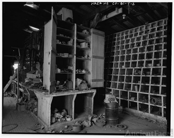 2. INTERIOR, WEST VIEW OF SUPPLY BINS. - Vanadium...