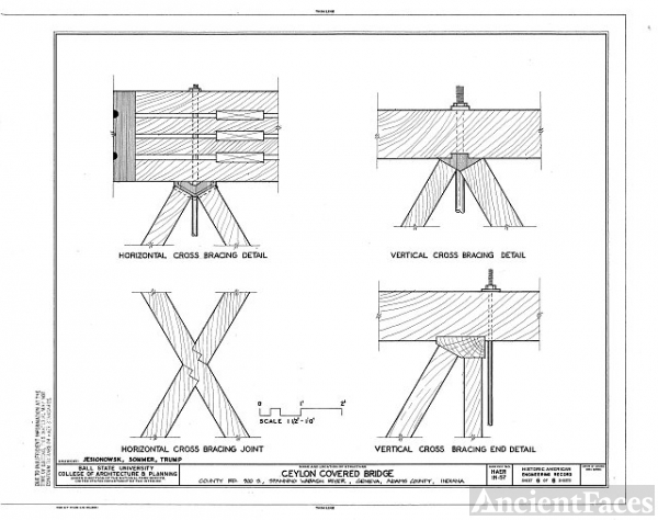Horizontal Cross Bracing Detail, Vertical Cross Bracing...