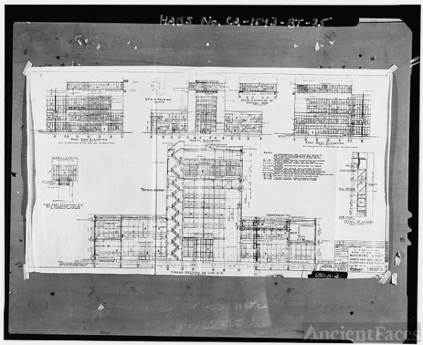 Photocopy of drawing located at National Archives, San...