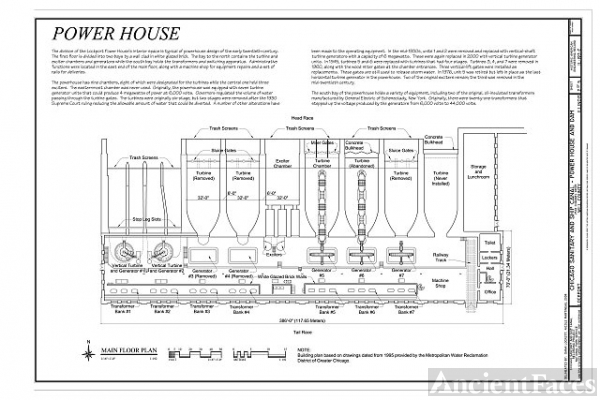Power House, Main Floor Plan - Chicago Sanitary and Ship...
