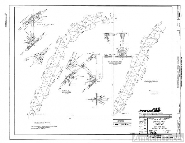 Original Drawing - Main Door Ribs, Sections & Stresses