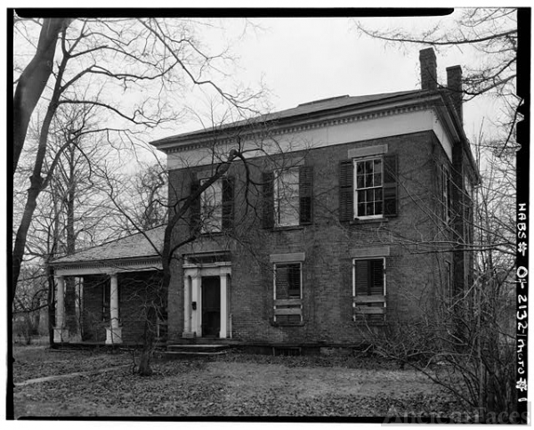 1. EXTERIOR, EAST FRONT - Alanson Pomeroy House, Pearl