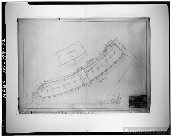 72. Photocopy of drawing A-71 BASEMENT AND ROOF PLANS,...