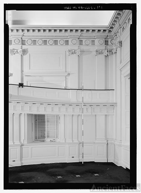 Senate Chamber, elevation view of the west wall, with...
