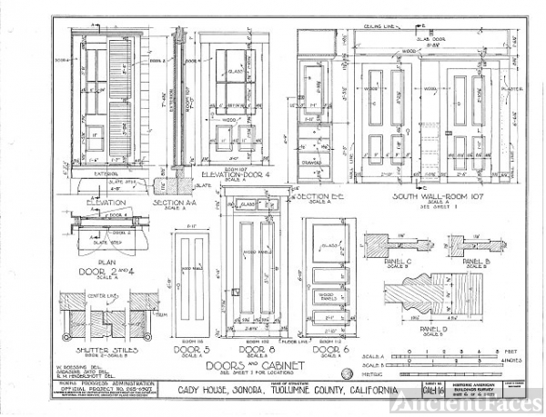 HABS CAL,55-SONO,2- (sheet 6 of 6) - Cady House, Dodge