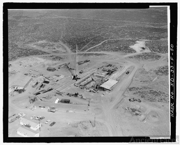 PBF Reactor Building (PER-620). Aerial view of early...
