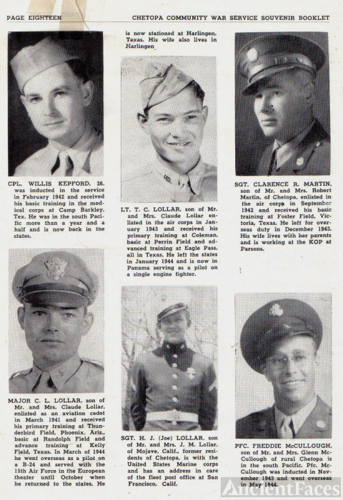 ted stafford's Army Book Kansas - K, L, M surnames