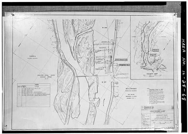 68. UPPER APPROACH DIKE, SITE MAP, VICINITY MAP AND...