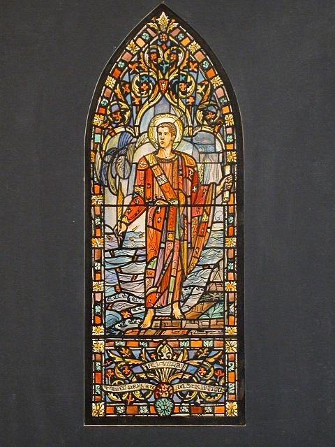 [design Drawing For Stained Glass Window Showing St John
