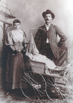 George Washington Benton (1843-1904) and his second wife Elizabeth Ema ...