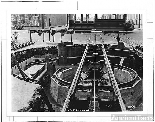 14. TURNTABLE PIT: Photocopy of December 1940 photograph...