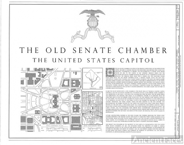 Site Plan & Map - U.S. Capitol, Old Senate Chamber,...