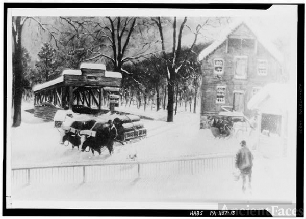 13. Photocopy of painting, Edwin D. Mott, artist 1940....