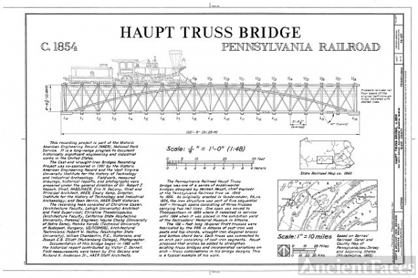 HAER PA,7-ALTO,164- (sheet 1 of 1) - Haupt Truss Bridge,...