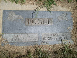 Dale Everett Pogue & Fay Ann Pogue--gravestone