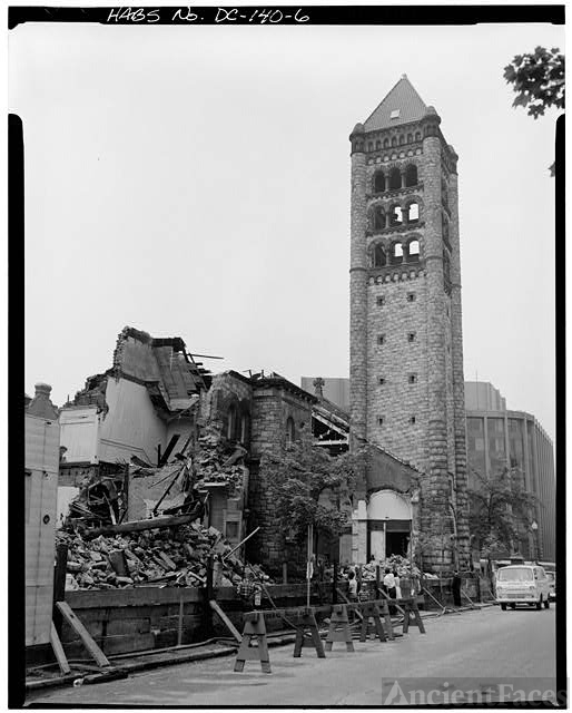 6. VIEW FROM NORTHEAST DURING DEMOLITION (4' x 5'...