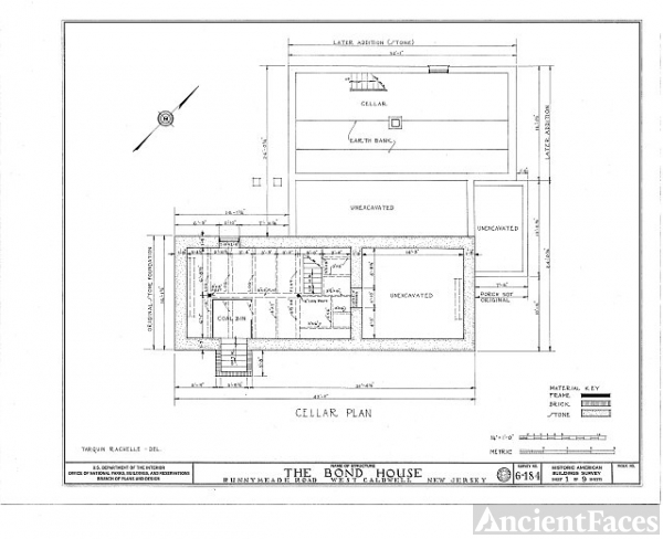HABS NJ,7-CALDW,4- (sheet 1 of 9) - Bond House,...
