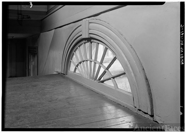 6. INTERIOR, FANLIGHT OVER FRONT DOOR AS SEEN FROM...