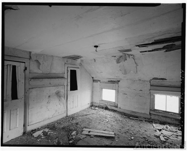 16. Interior of second floor east room, looking southeast...