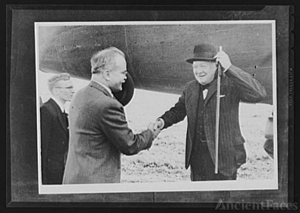 Official pictures of meeting of Stalin, Churchill,...