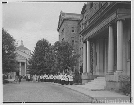 Trinity College. Graduation ceremony on Trinity College...