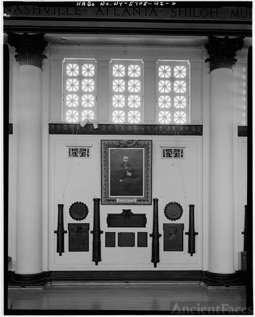 6. DETAIL OF WEST WALL WITH PORTRAIT OF GENERAL U.S....