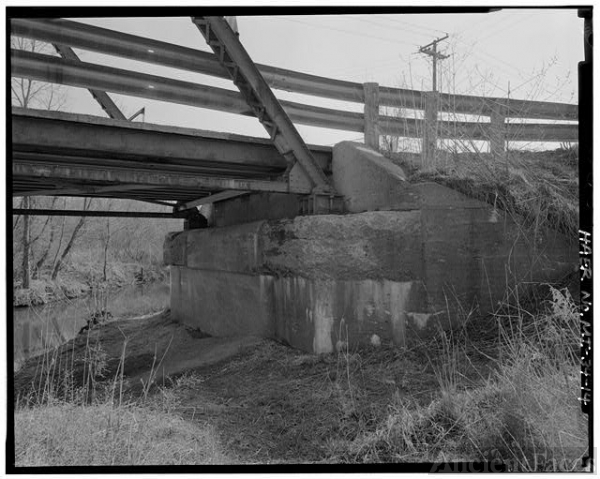 14. DETAIL-WEST ABUTMENT - Trunk Line Bridge, Spanning...