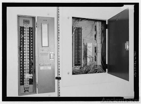 Fourth floor, view of telephone junction and circuit...