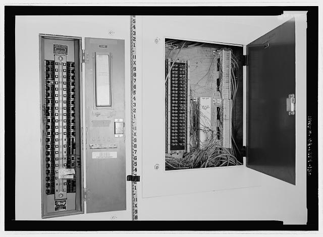 Fourth floor, view of telephone junction and circuit...