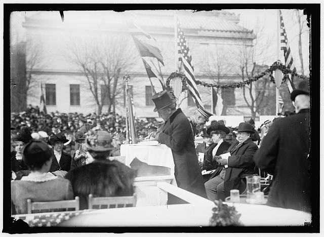 RED CROSS, AMERICAN. CORNERSTONE LAYING, PRESIDENT WILSON...