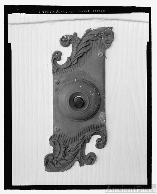 DETAIL OF FRONT DOOR BELL FACING NORTH - U.S. Naval Air...