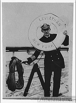 Portrait photographs. Photograph of captain of Leviathan...