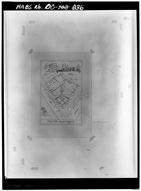 32. Historic American Buildings Survey 'Plat of the...