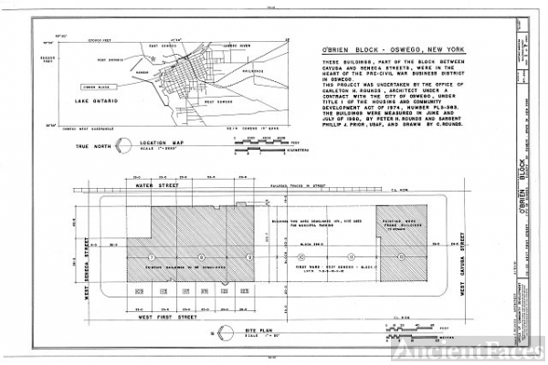 HABS NY,38-OSWE,2- (sheet 1 of 7) - O'Brien Block,...