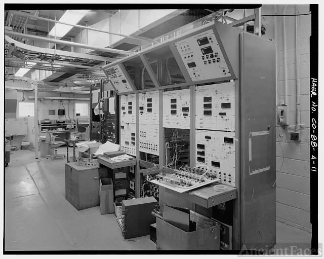 11. Interior view of control room in Components Test...