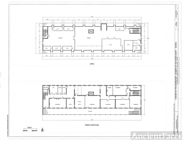 Third Floor Plan - Convent of the Sacred Heart, School,...