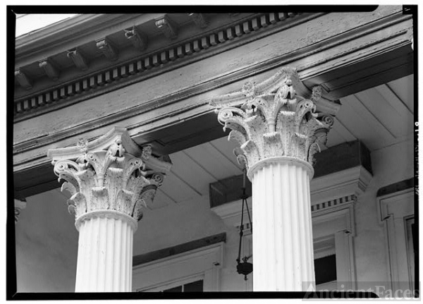 18. DETAIL OF COLUMN CAPITALS, SOUTH FRONT - Belmont,...